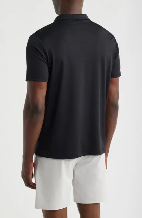 Zella Textured Golf Polo - Black