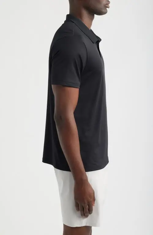 Zella Textured Golf Polo - Black