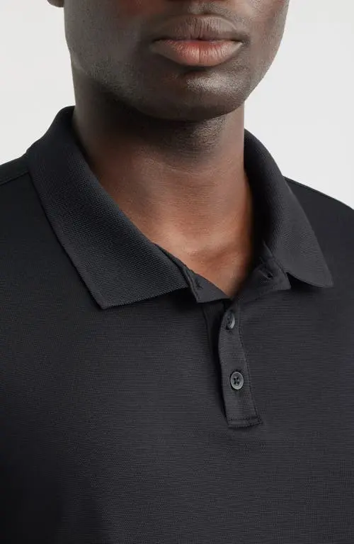 Zella Textured Golf Polo - Black
