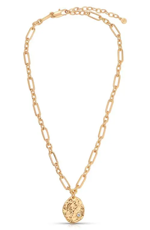 Ettika Textured Pendant Necklace