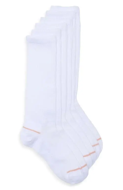 Nordstrom Athleisure Slouch Assorted 3-pack Crew Socks - White