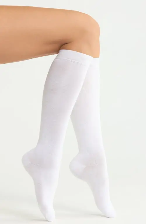 Nordstrom Assorted 2-pack Everyday Flat Knit Knee High Socks - White