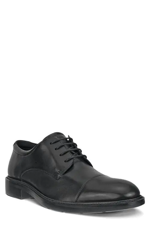 Ecco Metropole Prague Cap Toe Derby - Black