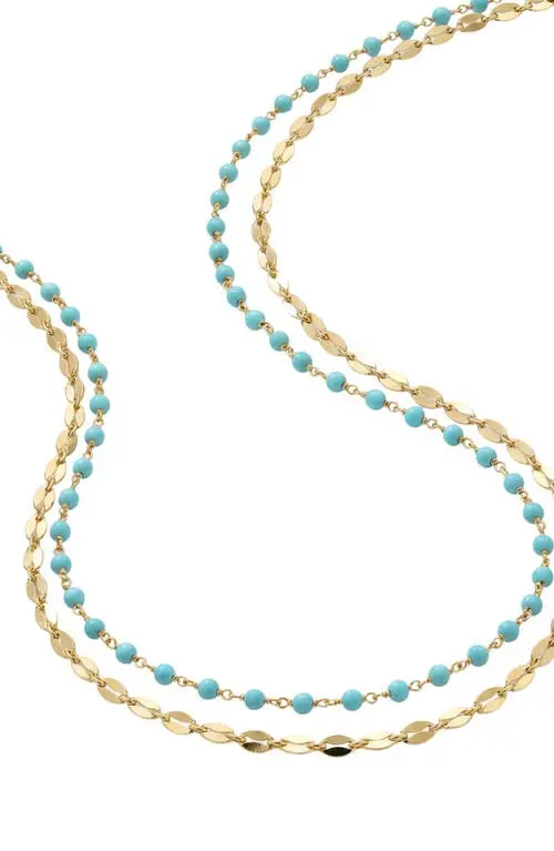 Argento Vivo Layered Beaded Anklet