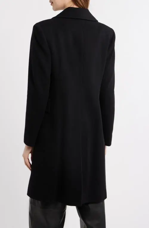 Fleurette Cara Loro Piana Cashmere & Wool Peak Lapel Coat
