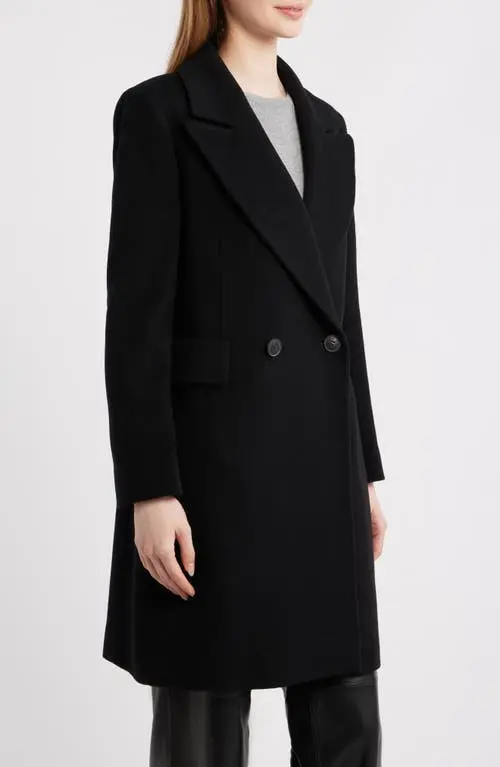 Fleurette Cara Loro Piana Cashmere & Wool Peak Lapel Coat