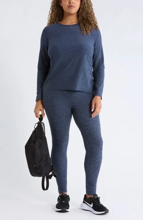 Zella Restore Soft Ruched Long Sleeve T-shirt