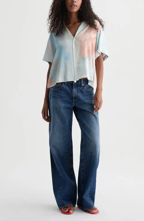 Ag Adria Low Rise Wide Leg Jeans - Capacity