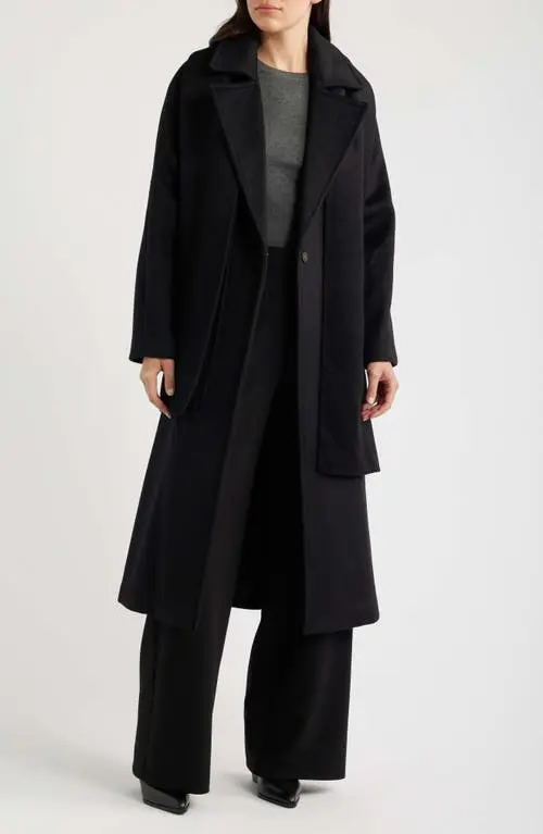 Donna Karan New York Belted Scarf Coat