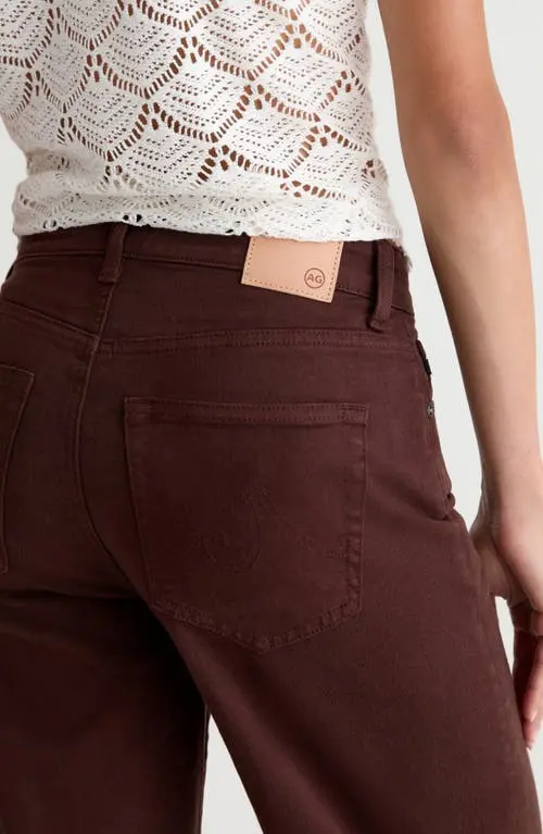 Ag Saige High Waist Raw Hem Wide Leg Jeans