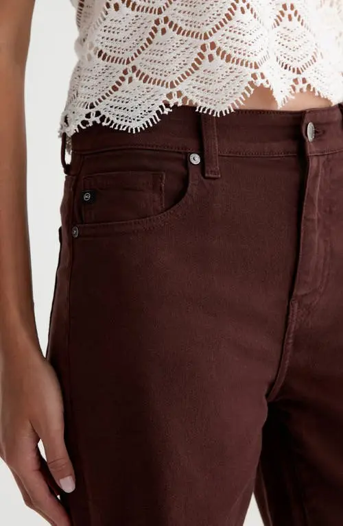 Ag Saige High Waist Raw Hem Wide Leg Jeans