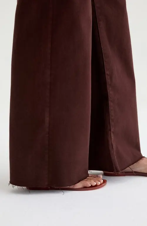 Ag Saige High Waist Raw Hem Wide Leg Jeans