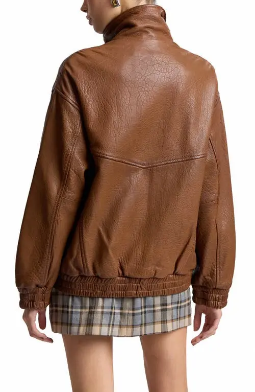 Avec Les Filles Oversized Leather Jacket