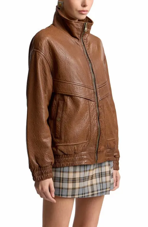Avec Les Filles Oversized Leather Jacket