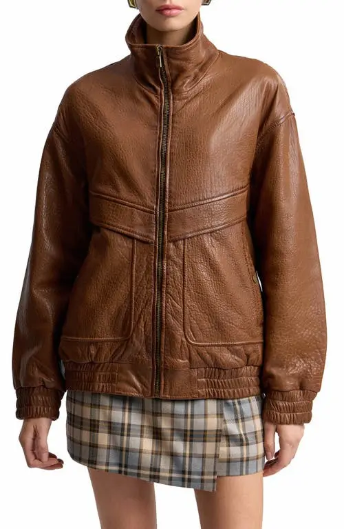 Avec Les Filles Oversized Leather Jacket
