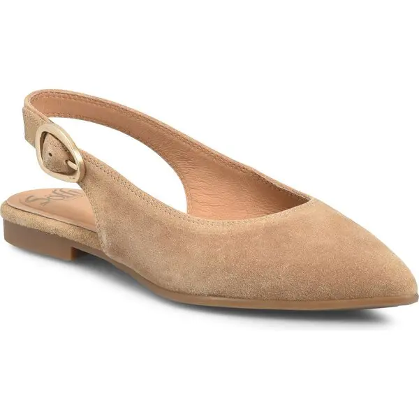 SOFFT Marcella Slingback Pointed Toe Pump - Brandy
