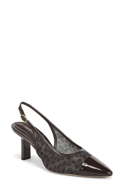 Franco Sarto Jurina Cap Toe Slingback Pump - Brown