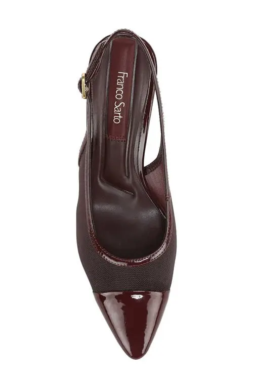 Franco Sarto Jurina Cap Toe Slingback Pump - Red