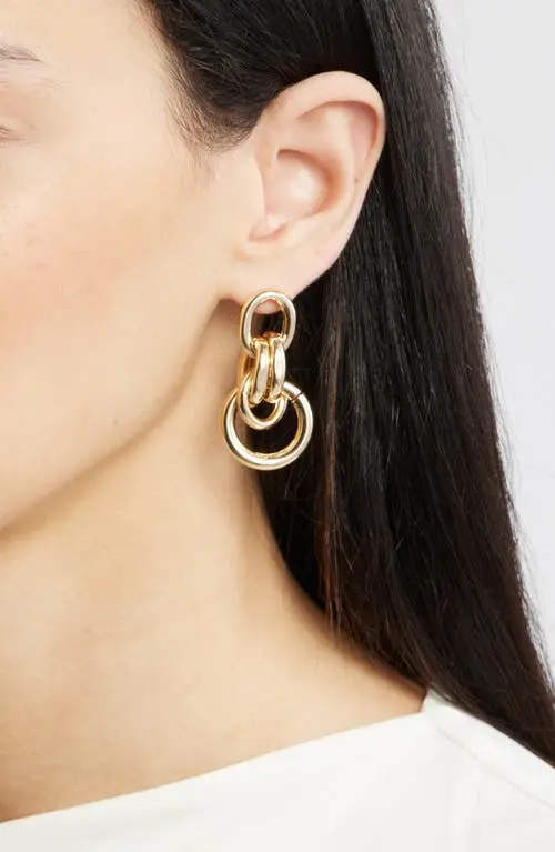 Nordstrom Double Circle Front Hoop Earrings - Gold