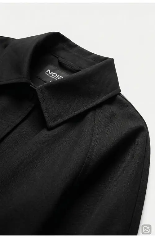 NOIZE Janice Water Repellent Coat - Black