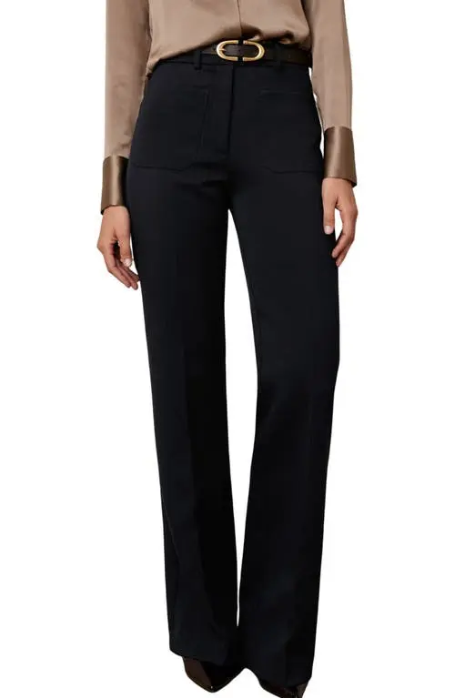 REISS Priya High Waist Flare Leg Pants
