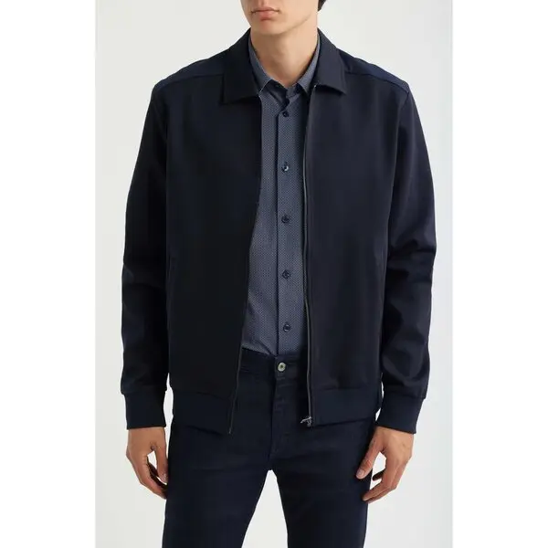 BOSS Sigmon Zip Shirt Jacket - Dk Bu