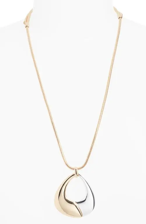 Nordstrom 2-tone Adjustable Pendant Necklace