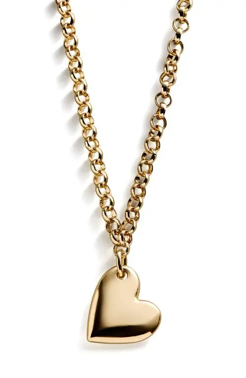 Baublebar Polished Heart Pendant Necklace - Gold