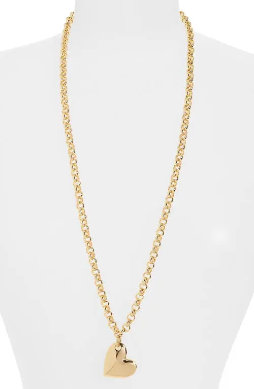 Baublebar Millie Long Bubble Heart Necklace - Gold