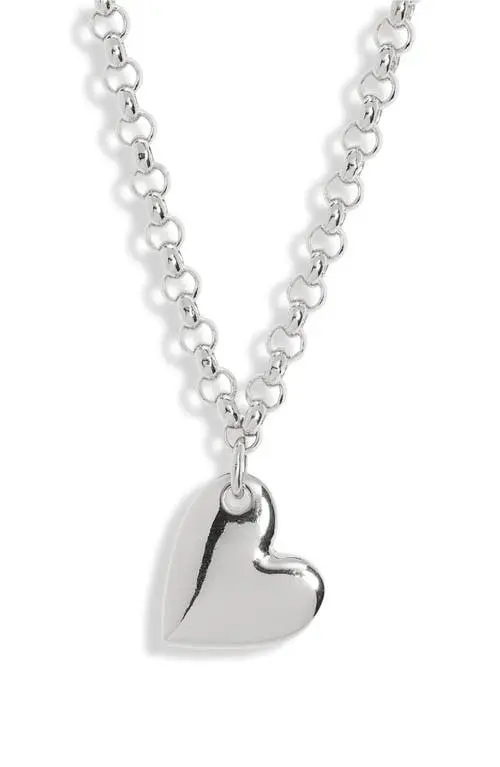 Baublebar Heart Pendant Necklace - Silver