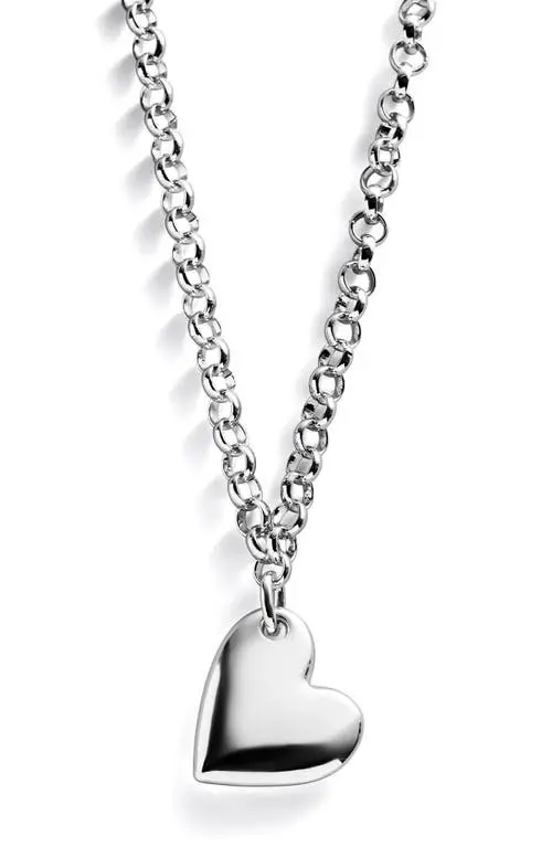 Baublebar Polished Heart Pendant Necklace - Silver