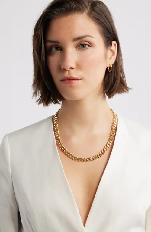 Nordstrom Carabiner Curb Chain Necklace - Gold