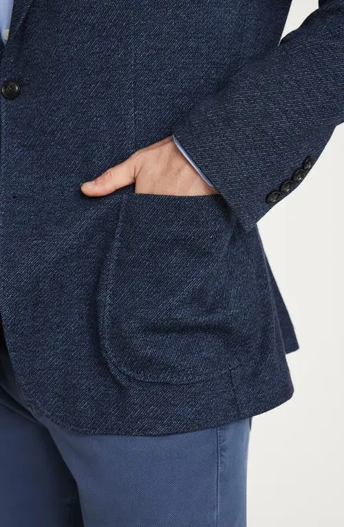 34 Heritage Matteo Wool & Cotton Twill Knit Blazer