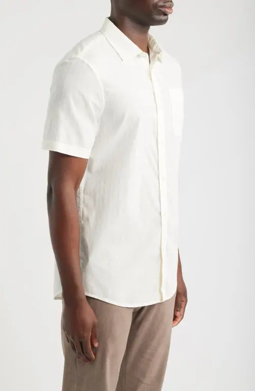 Nordstrom Short Sleeve Cotton Button-up Shirt