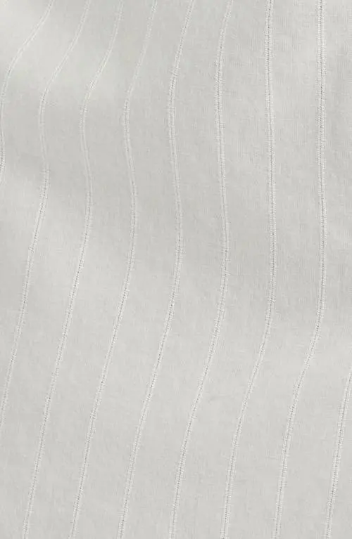 Nordstrom Short Sleeve Dobby Stripe Cotton Button-up Shirt
