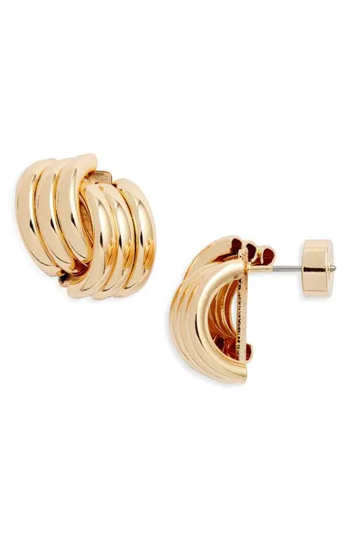 Nordstrom Double Rib Twist Stud Earrings - Gold