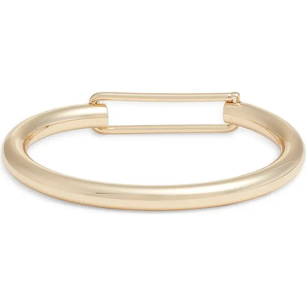Nordstrom Open Rectangle Closure Bangle - Gold