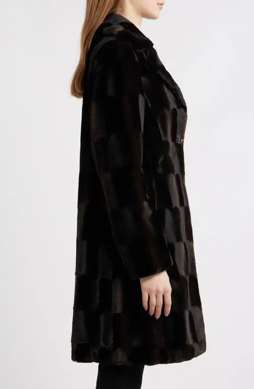 Via Spiga Faux Fur Longline Coat