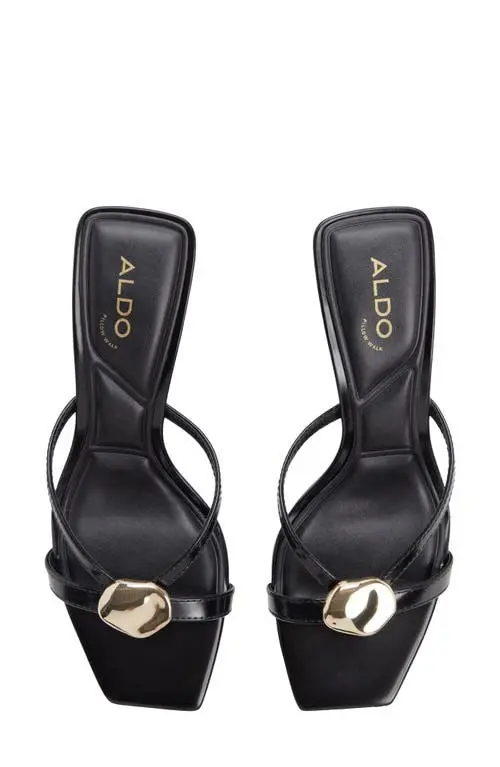 Aldo Berylyn Slide Sandal With Gold-tone Hardware