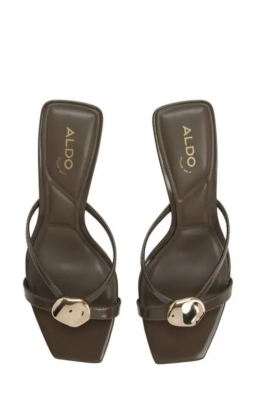 Aldo Berylyn Slide Sandal - Khaki/bronze