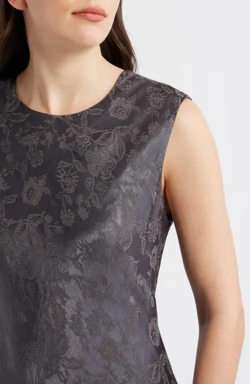 Sam Edelman Textured Floral Damask Maxi Dress