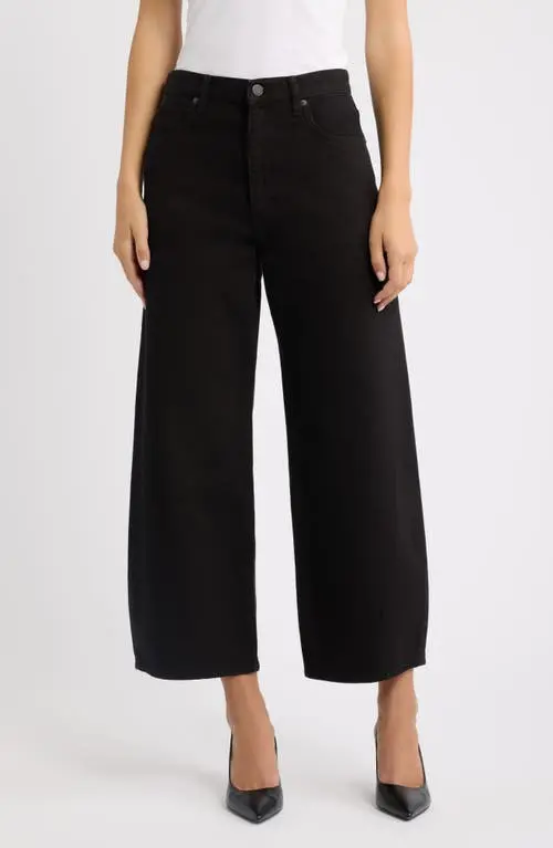 FRAME Bow Crop Barrel Leg Jeans