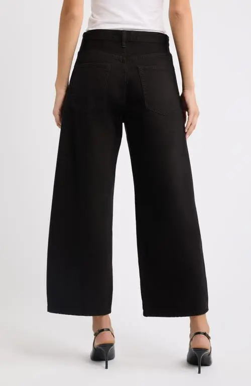 FRAME Bow Crop Barrel Leg Jeans