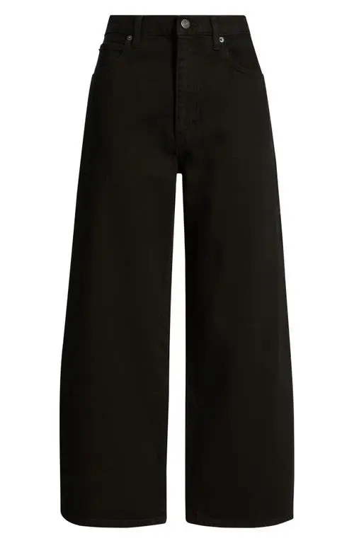 FRAME Bow Crop Barrel Leg Jeans