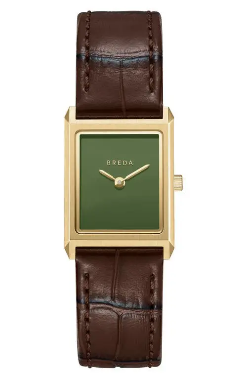 BREDA Virgil Leather Strap Watch