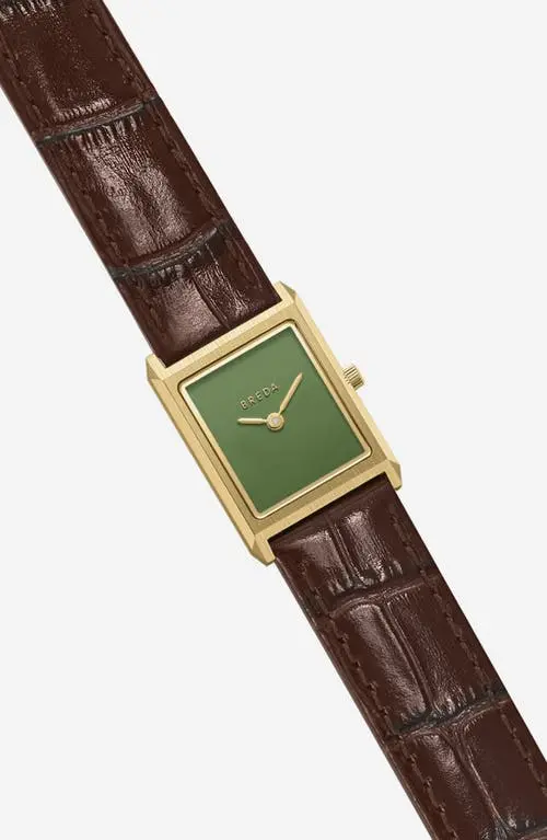 BREDA Virgil Leather Strap Watch