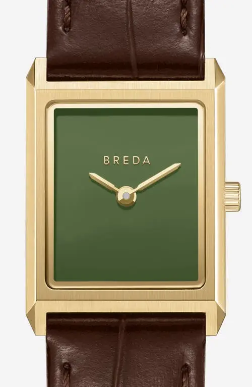 BREDA Virgil Leather Strap Watch