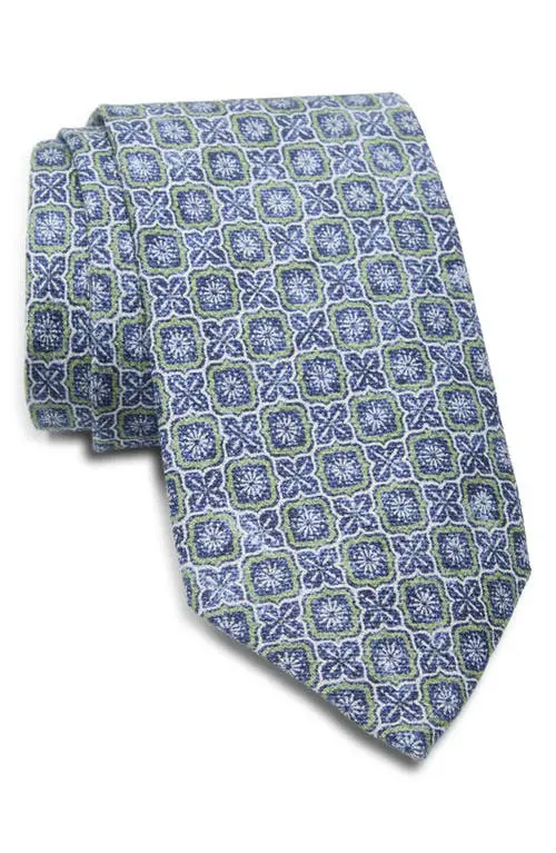 David Donahue Geometric Silk Tie