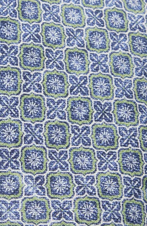 David Donahue Geometric Silk Tie