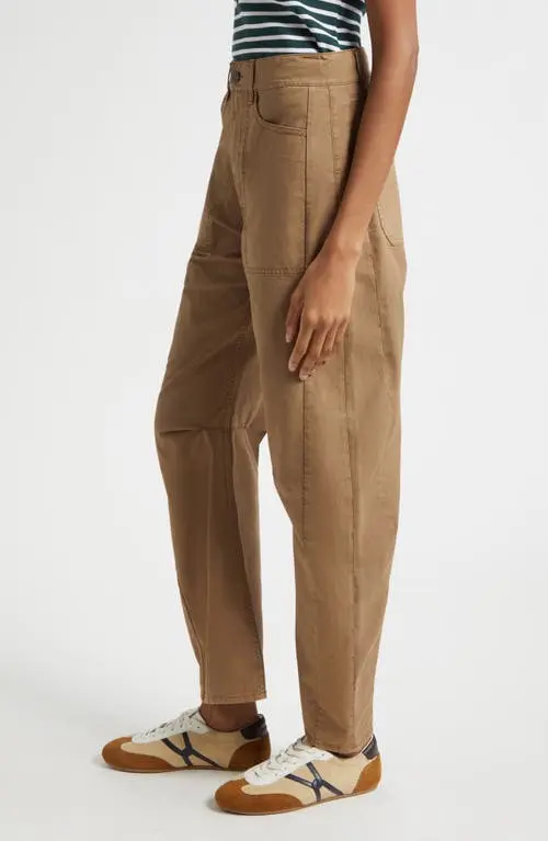 Veronica Beard Sloan Barrel Leg Twill Pants